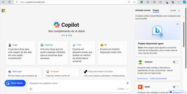 Guia completo para utilizar o Copilot
