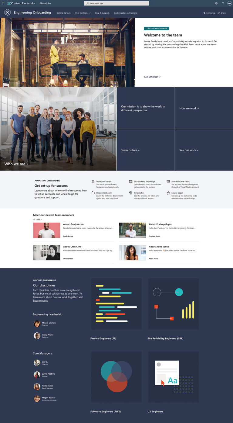Exemplos de intranet com SharePoint | Mindtek