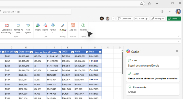 Exemplos de como utilizar o Copilot no Excel | Mindtek